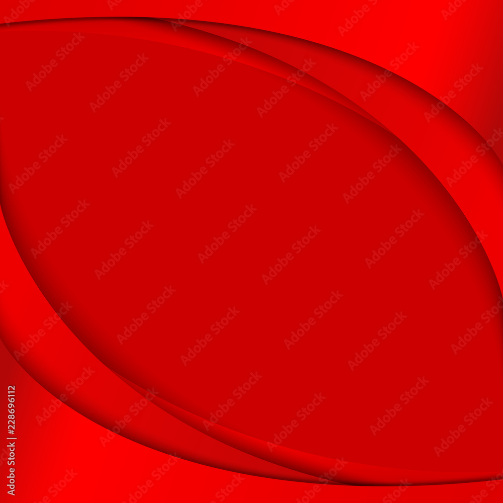 Abstract background with red curved lines on a red background Element ...