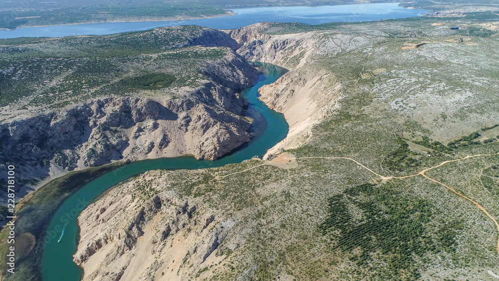 Zrmanja River in northern Dalmatia, Croatia is famous for its crystal ...