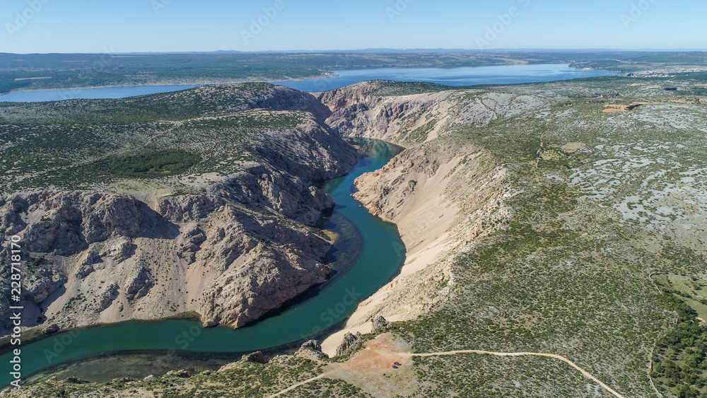Zrmanja River in northern Dalmatia, Croatia is famous for its crystal ...