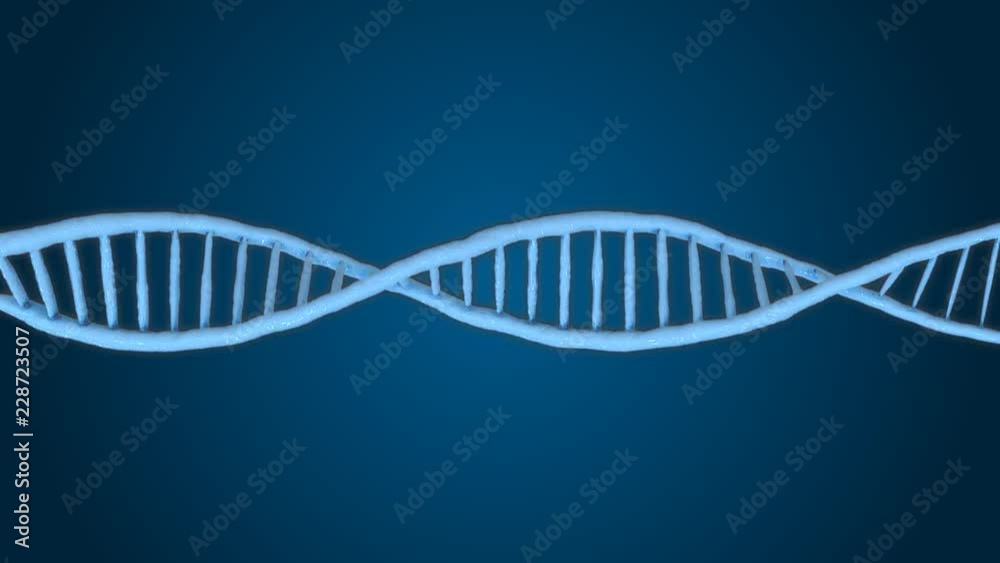 Rotating DNA Motion Video with Scientific Background. Rotating DNA with ...