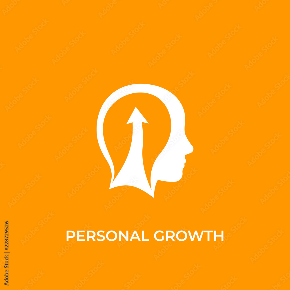 personal growth, self development icon Stock Vector | Adobe Stock