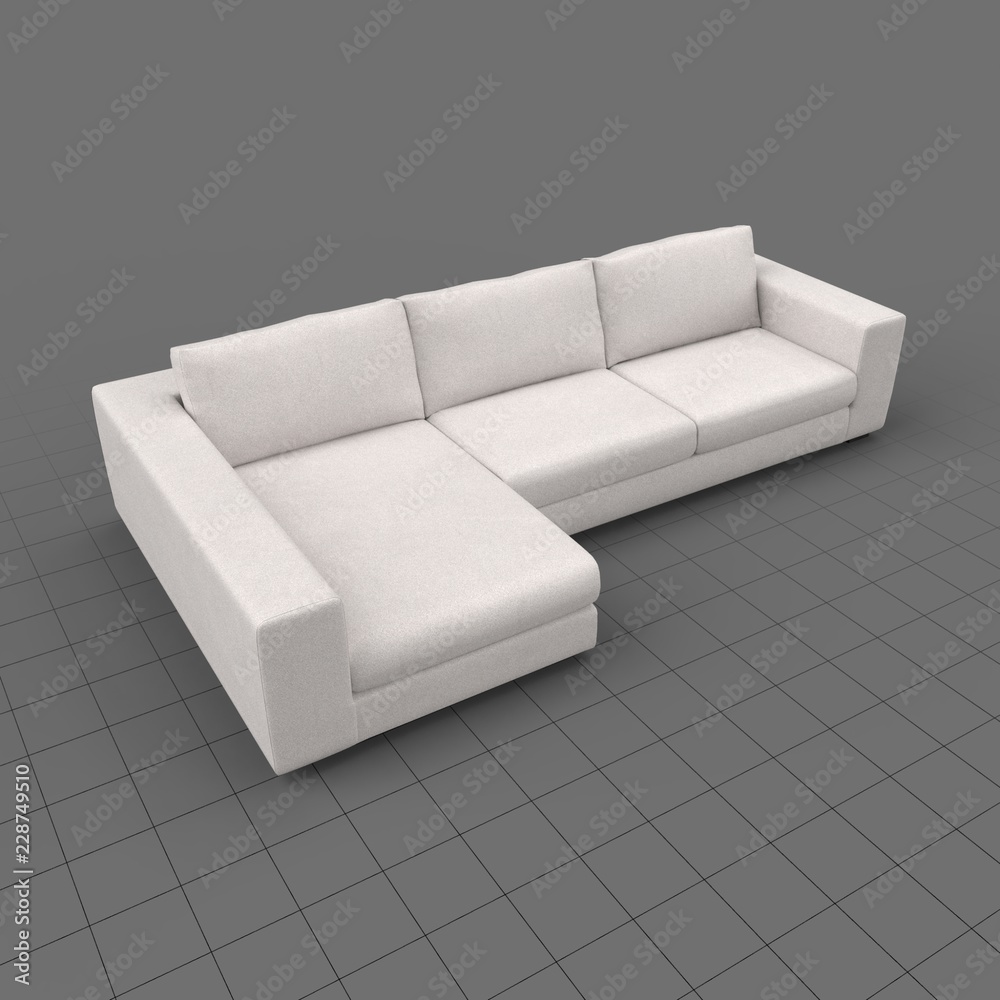 Modern sofa Stock 3D asset | Adobe Stock