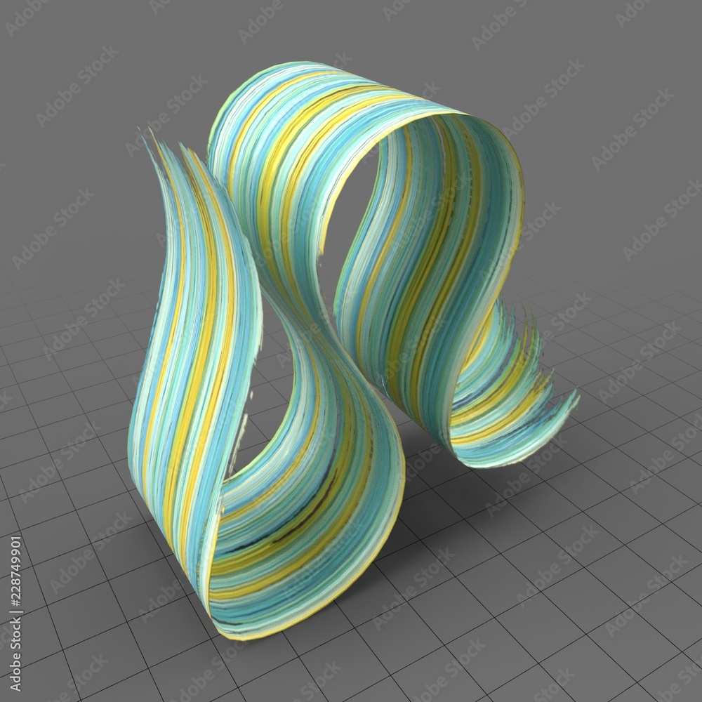 Paintbrush stroke 19 Stock 3D asset | Adobe Stock
