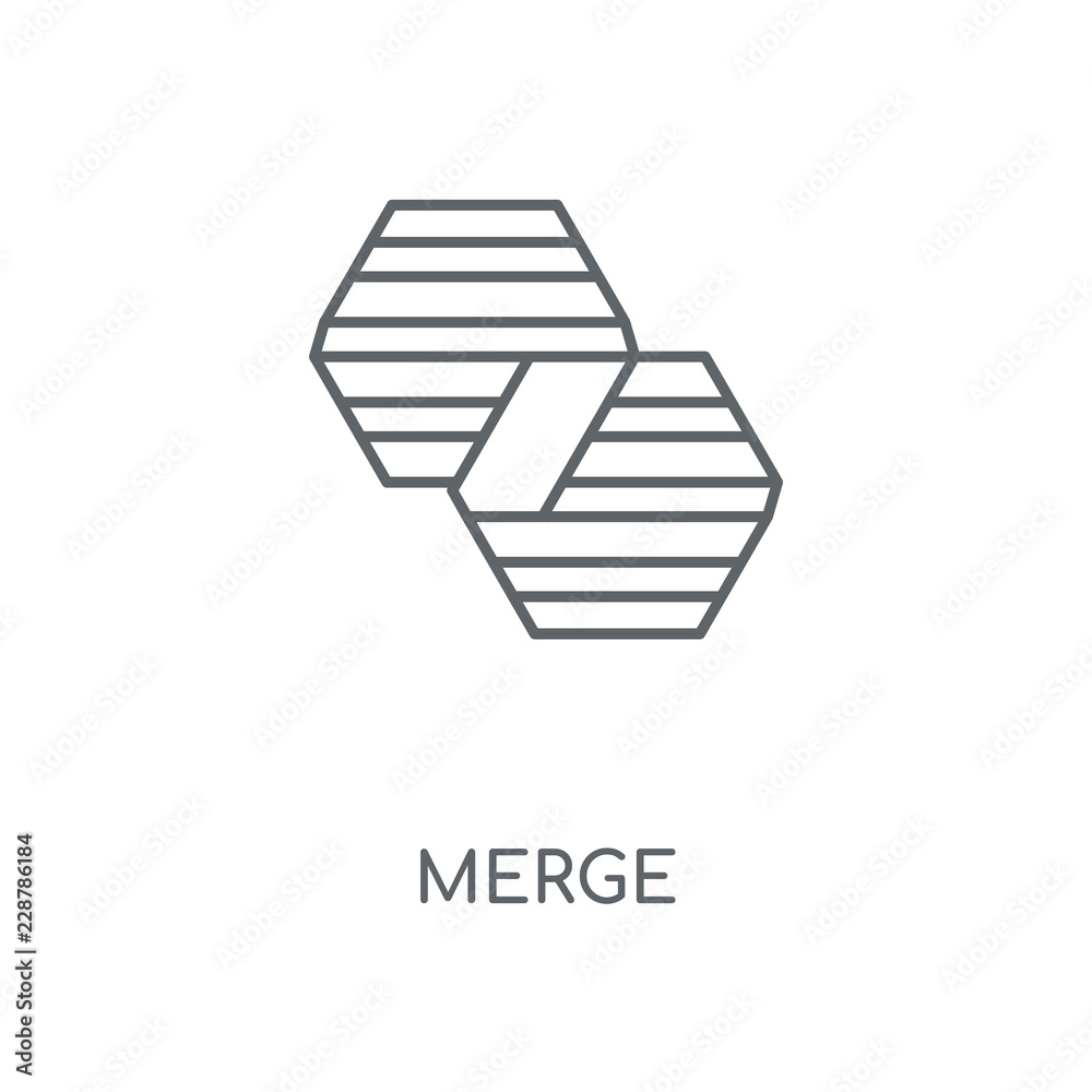 merge icon Stock Vector | Adobe Stock
