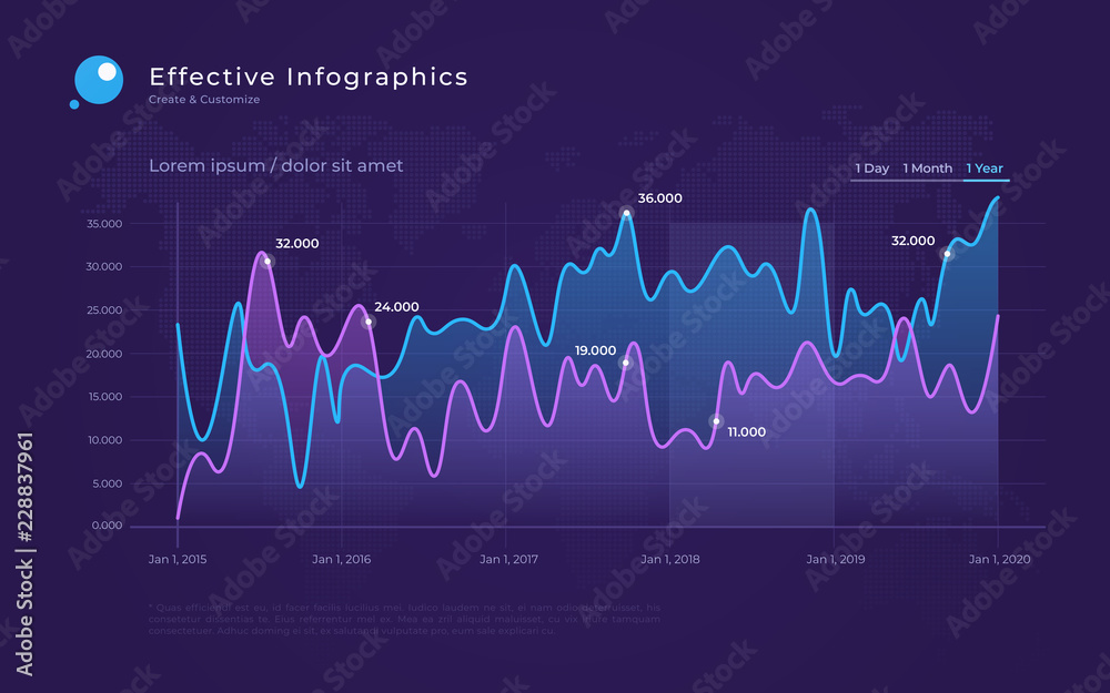 Vector modern infographic background with statistic diagrams Stock ...