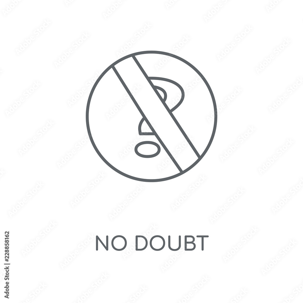 no doubt icon Stock Vector | Adobe Stock