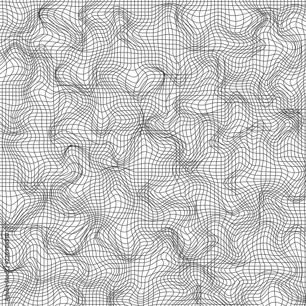 Poster Background with curved grid. Vector illustration – Wall Art ...