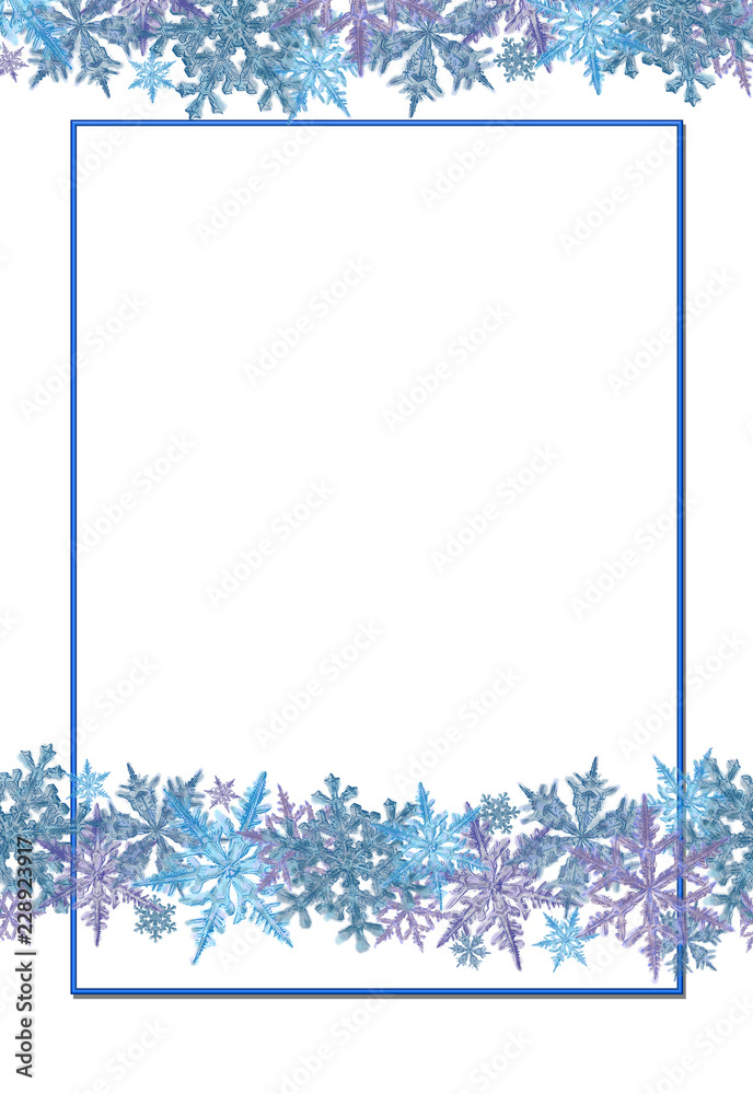 Free Snowflake Border Template