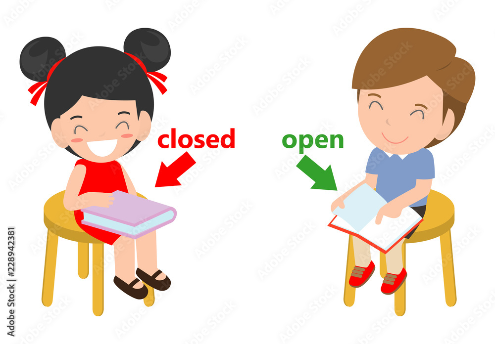 Opposite Words Closed And Open Vector Illustration Opposite English opposite-words-closed-and-open-vector-illustration-opposite-english