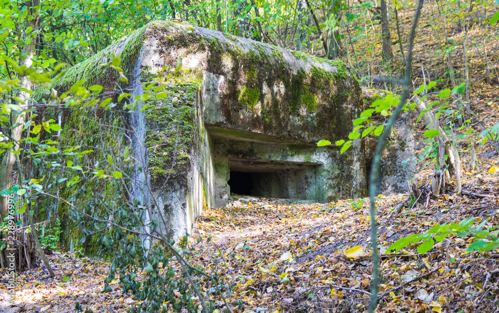 Polish field fortifications from the Second World War. Stock Photo ...