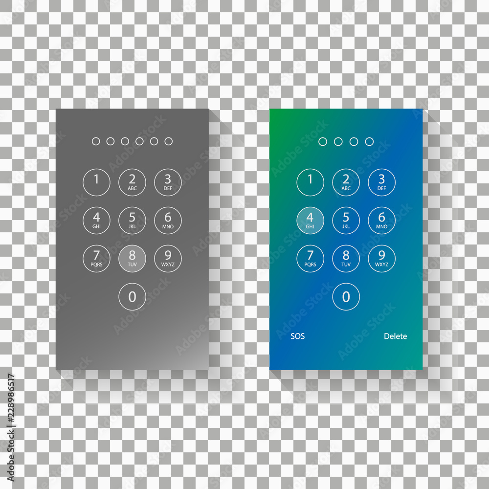 Screen lock authentication password smartphone background template ...