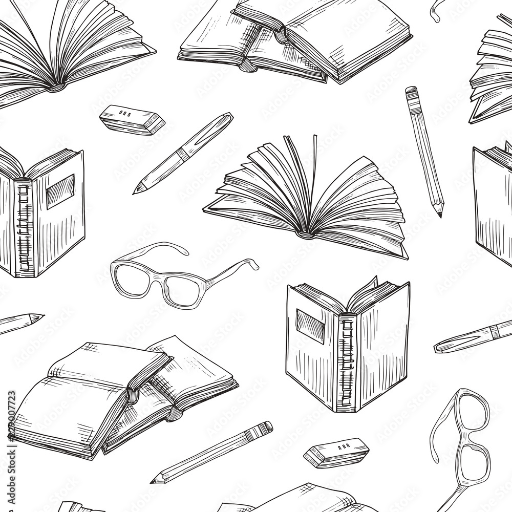 School Library Sketch