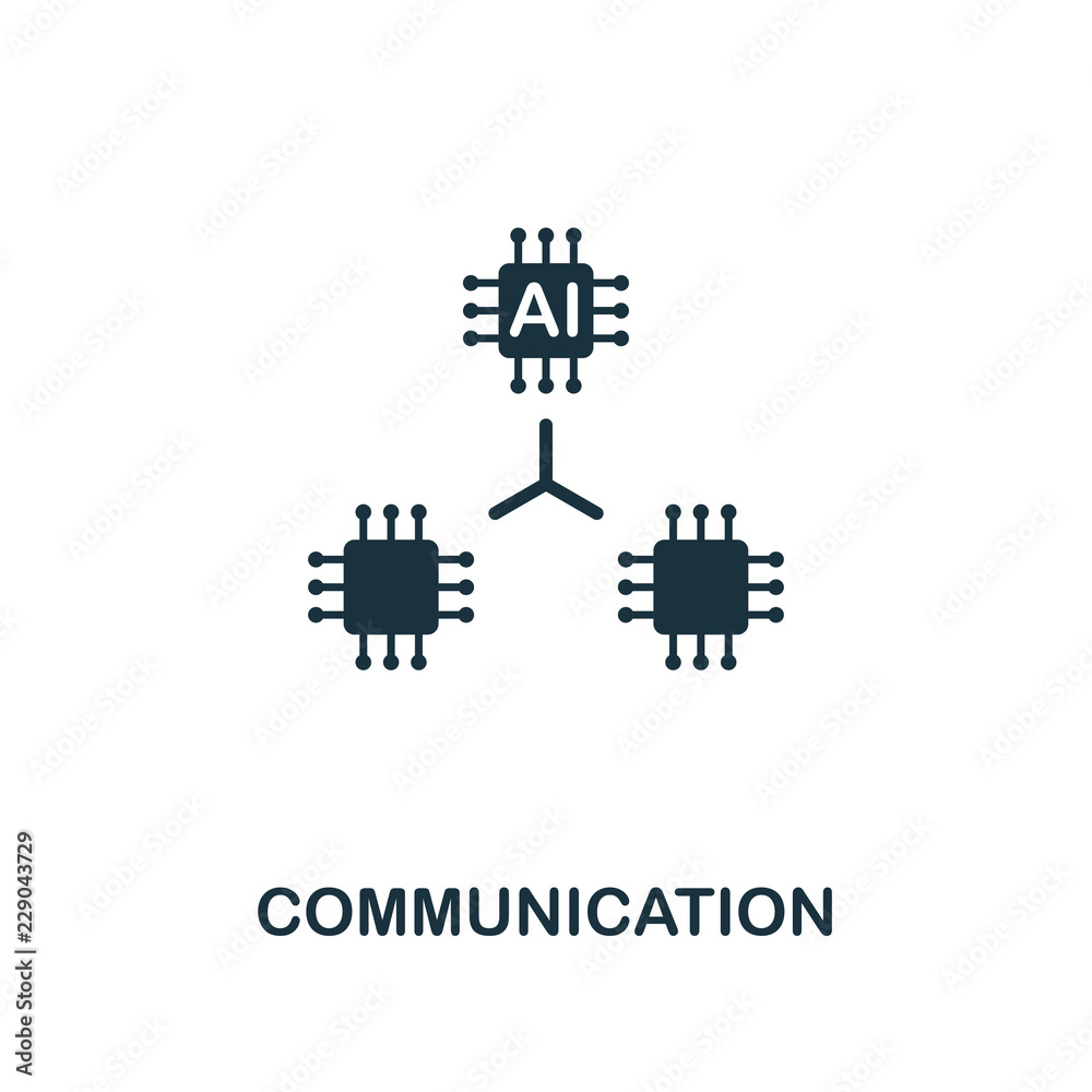 Communication icon. Premium style design from artificial intelligence ...