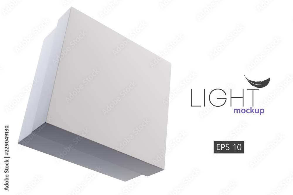 Cardboard 3d boxes mockups color can be changed in one click Vector ...