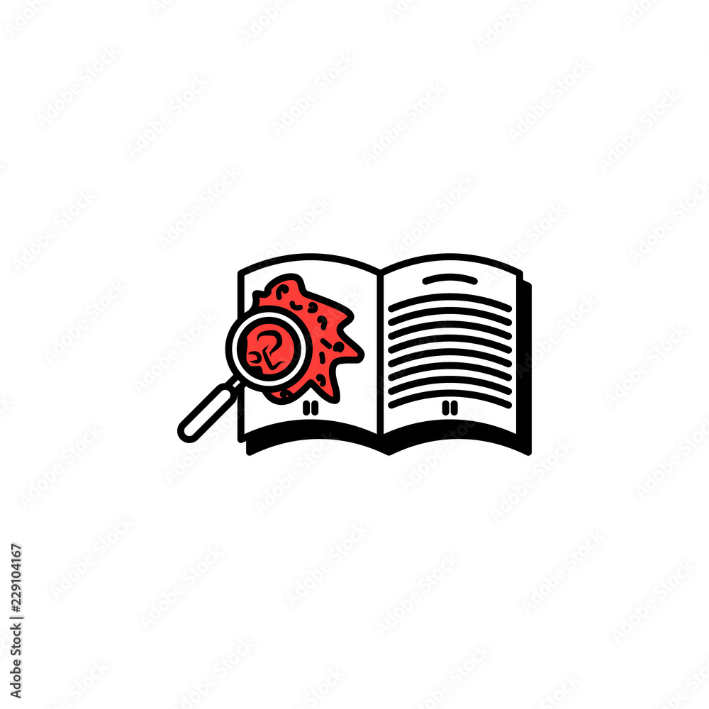 Pulp fiction, genre icon. Element of literary genres icon for mobile ...