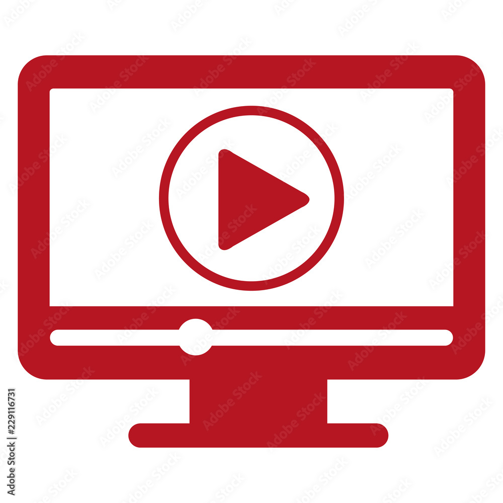 hand drawn watch online concept, watch online logo, online tv icon ...