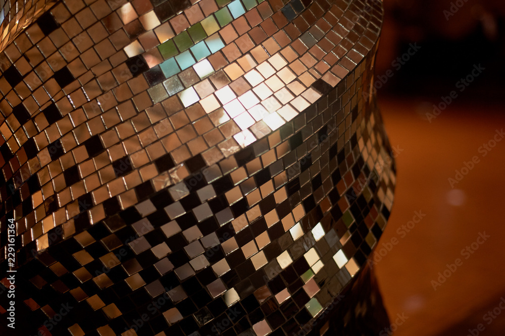 Mirror mosaic texture. The club's disco ball. Decorative element Stock ...