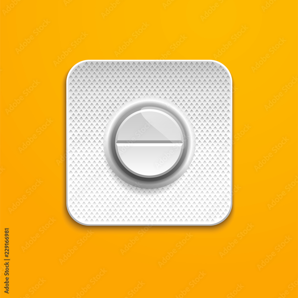Medicine pill in Blister Pack on orange background , pharmaceutical ...