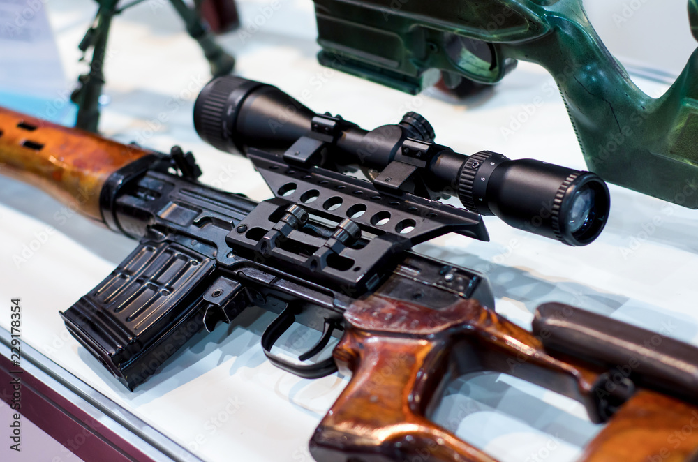 Soviet union sniper rifle Stock Photo | Adobe Stock