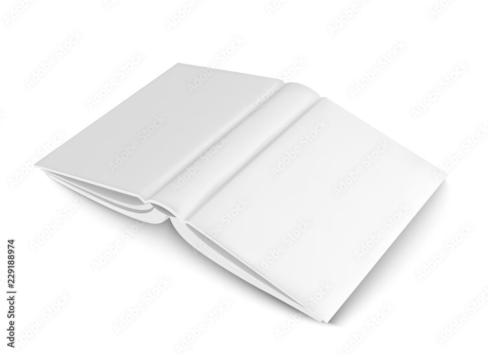 Mockup blank book, template for design. Vector illustartion Stock ...