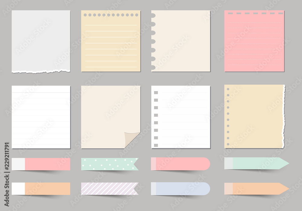 design elements for notebook, diary, stickers and other template.vector ...