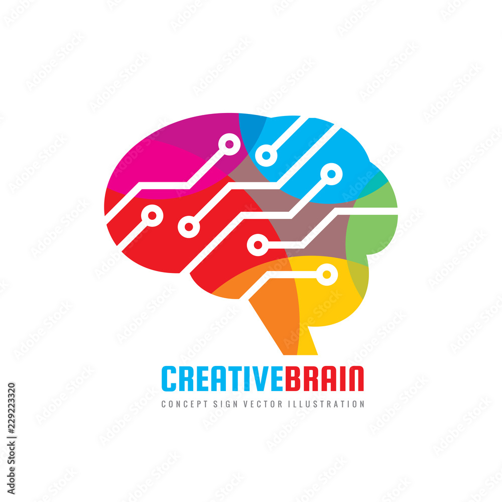 Digital tech - vector business logo template concept illustration. Gear ...