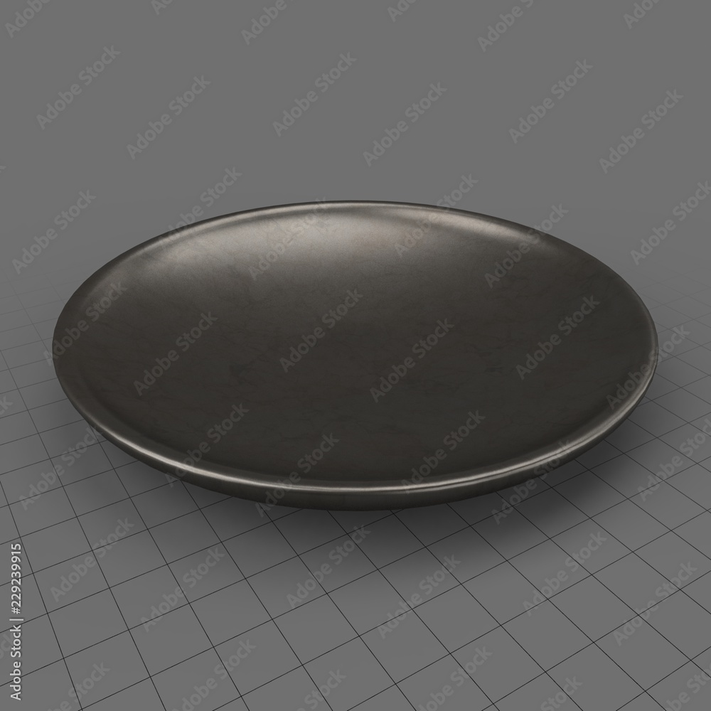 Side plate Stock 3D asset | Adobe Stock
