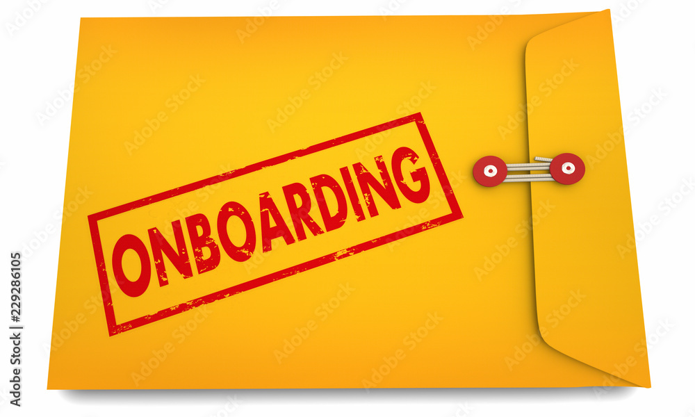 Onboarding Information Details Welcome New Member Employee Envelope 3d ...
