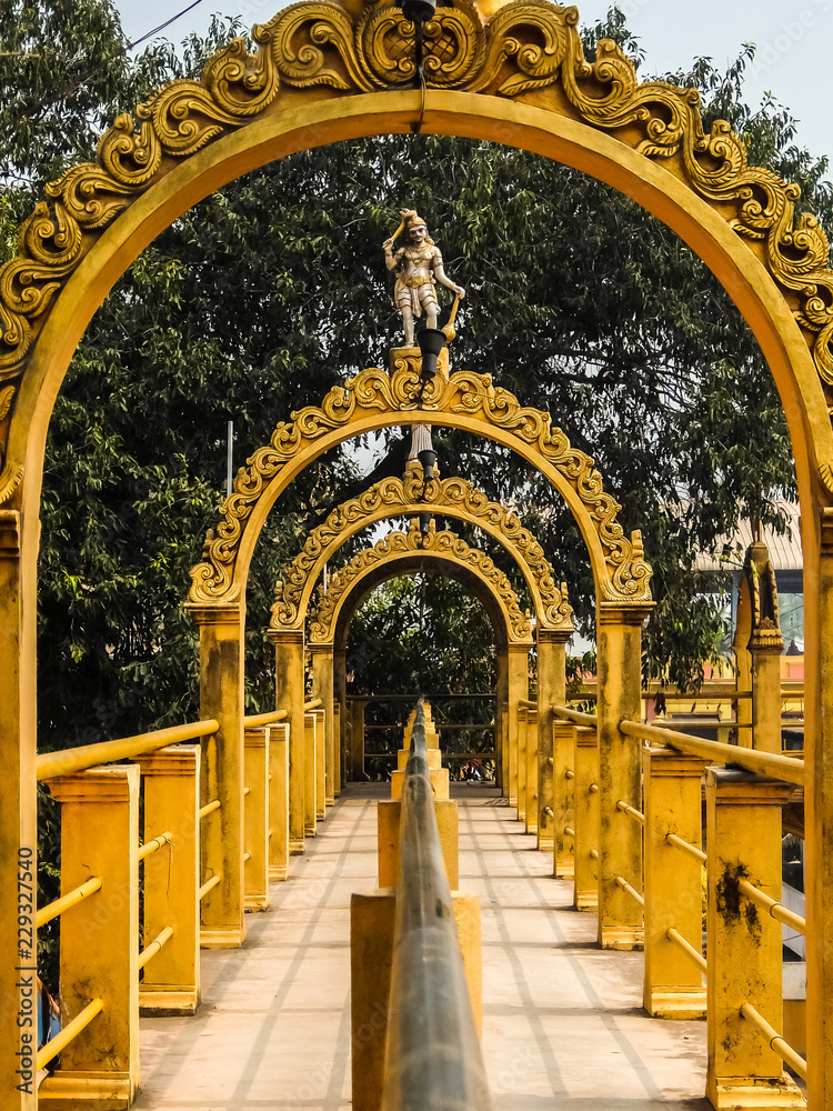 Foto de Architecture of Ayyappa Swamy Temple in Dwarapudi, India. do ...