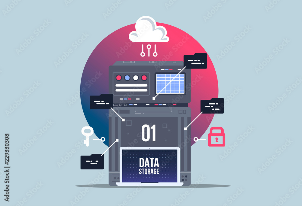 Data network management. Big data machine learning algoritm visualization. analytics concept ...