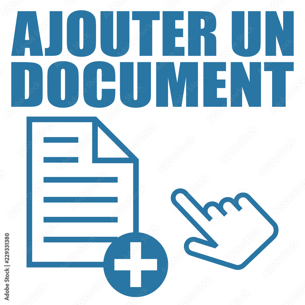 Logo ajouter un document. Stock Vector | Adobe Stock