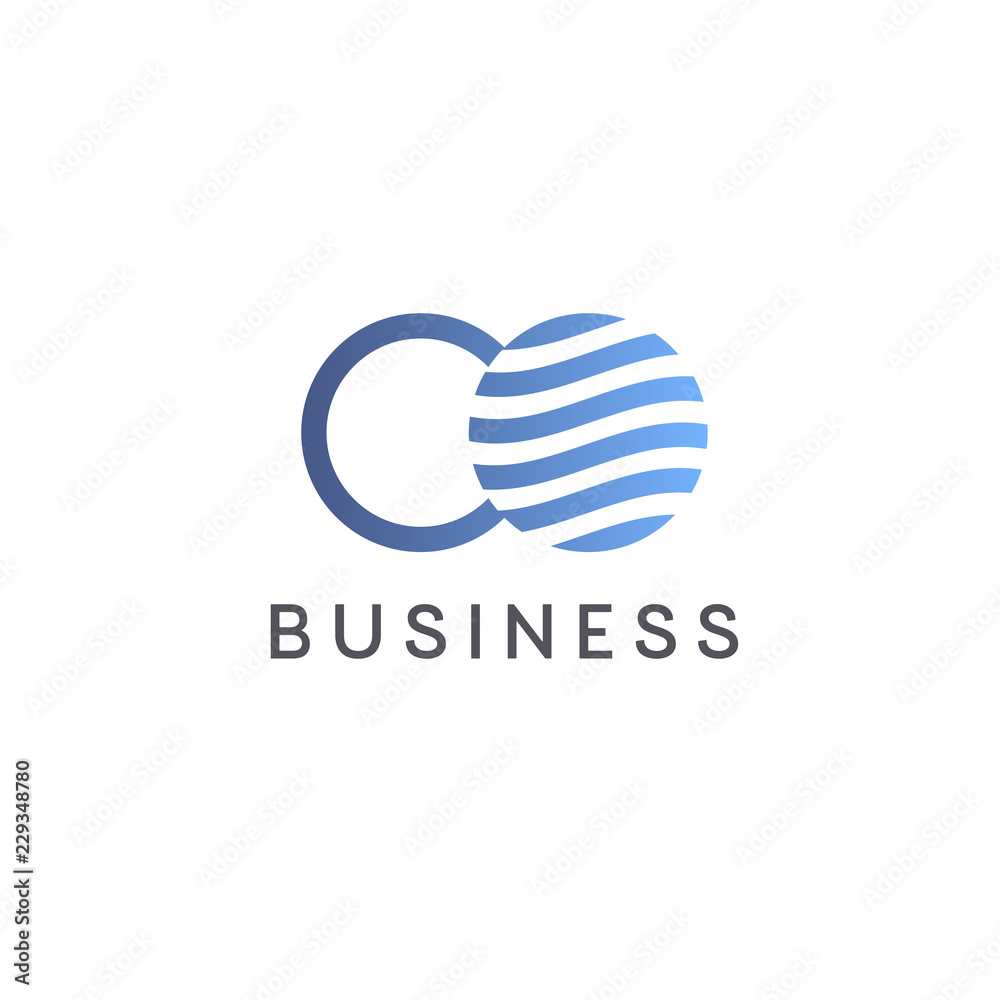Vector logo design for business. Stock Vector | Adobe Stock