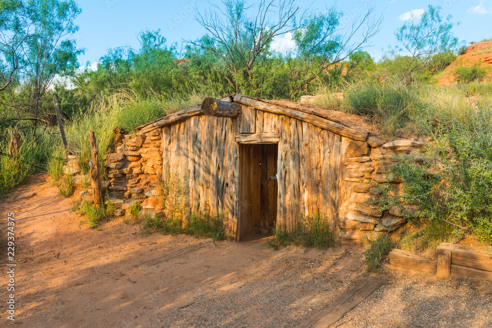 Charles Goodnight's Original Dug-Out Cabin, Palo Duro Canyon State Park ...