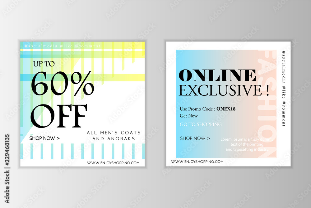 Modern promotion web banner for mobile apps. Design backgrounds for ...