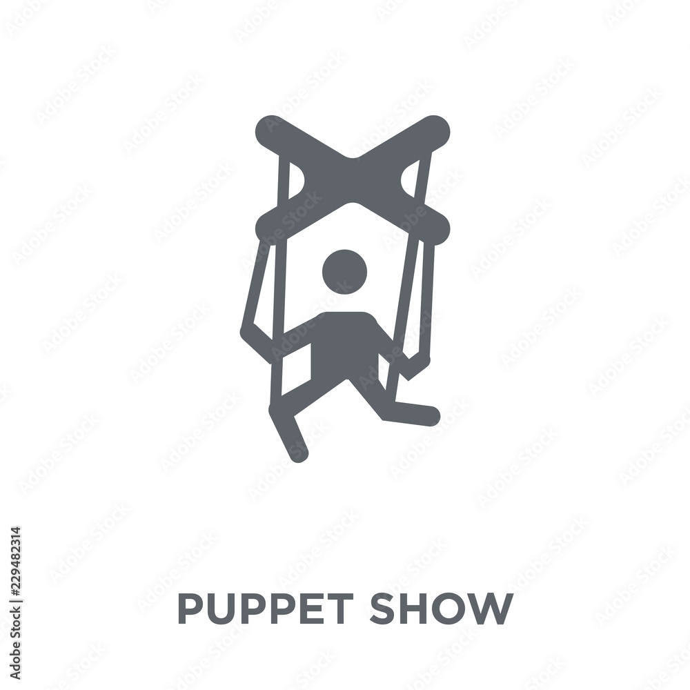 Puppet show icon from Entertainment collection. Stock Vector | Adobe Stock
