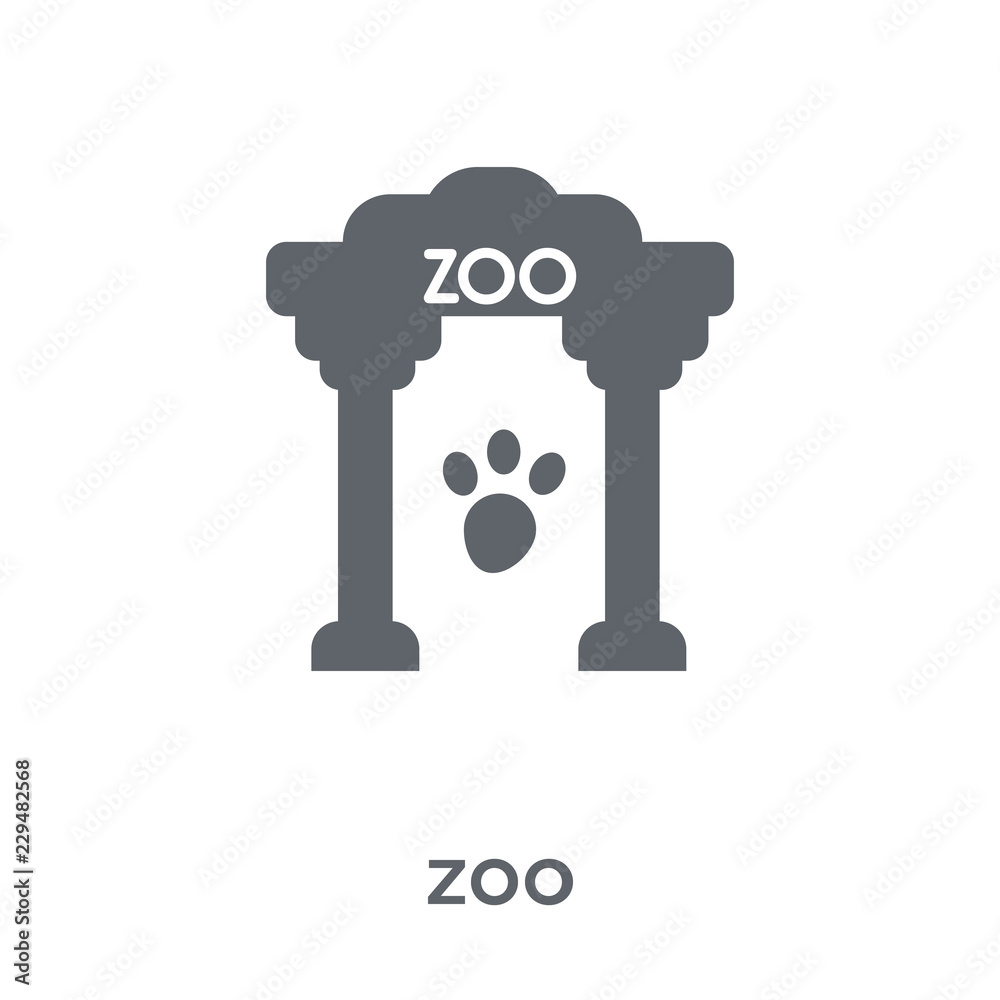 zoo icon from Entertainment collection. Stock Vector | Adobe Stock