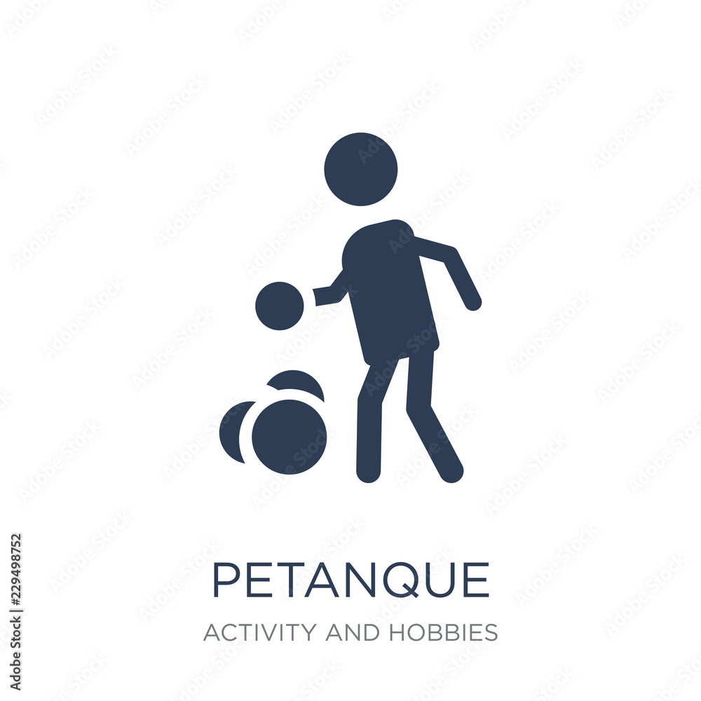 Petanque icon. Trendy flat vector Petanque icon on white background ...