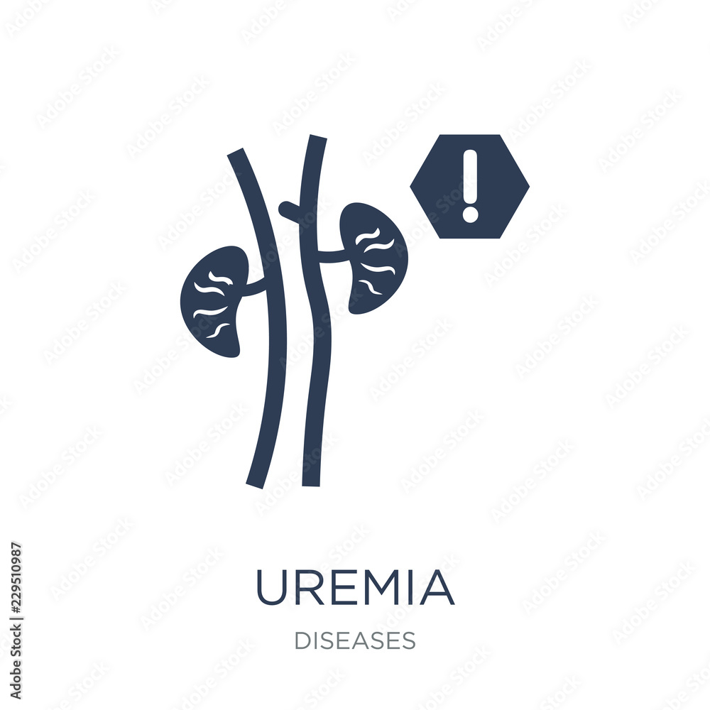 Uremia icon. Trendy flat vector Uremia icon on white background from ...