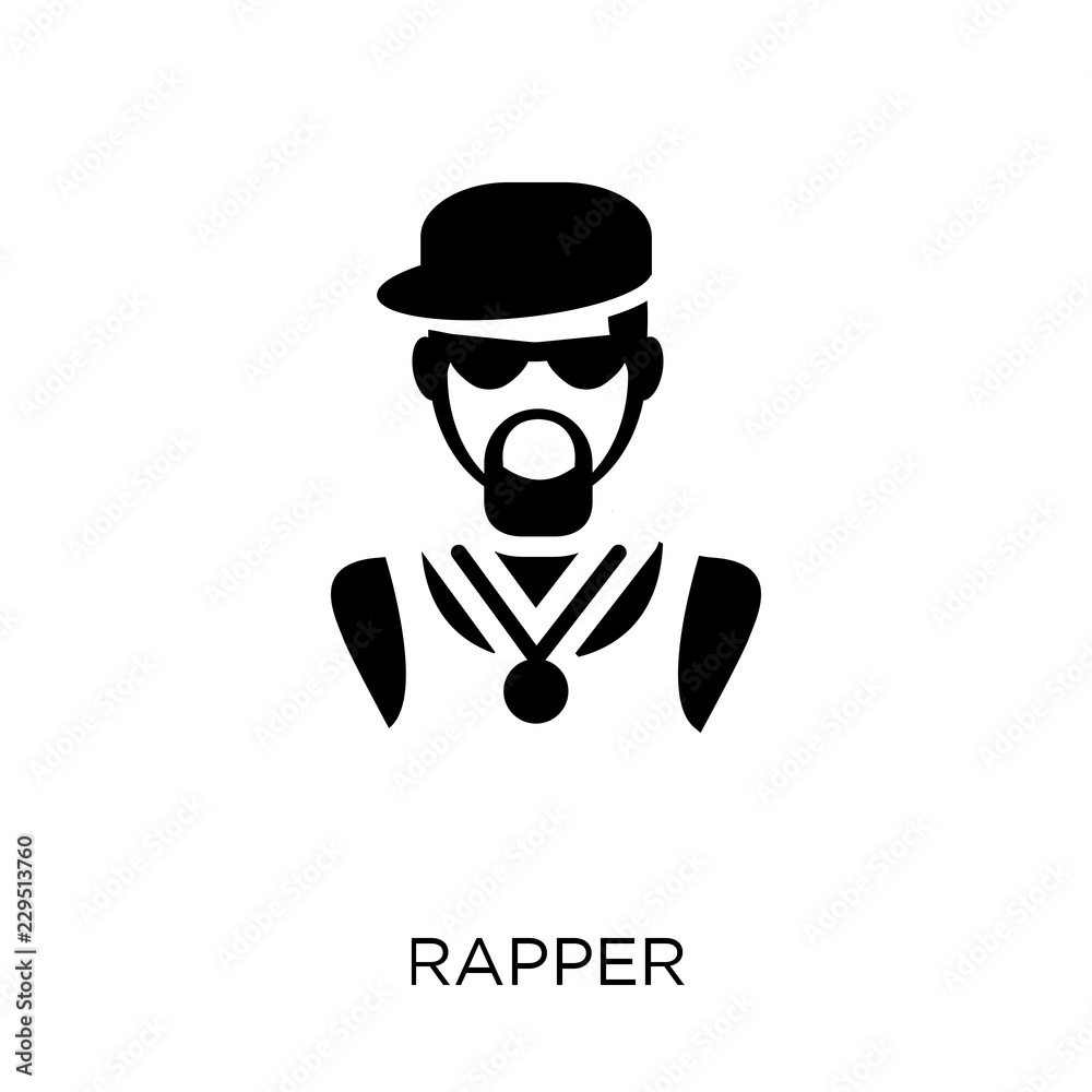 Rapper icon. Rapper symbol design from United states of america ...