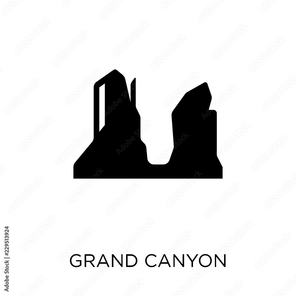 Grand canyon icon. Grand canyon symbol design from United states of ...