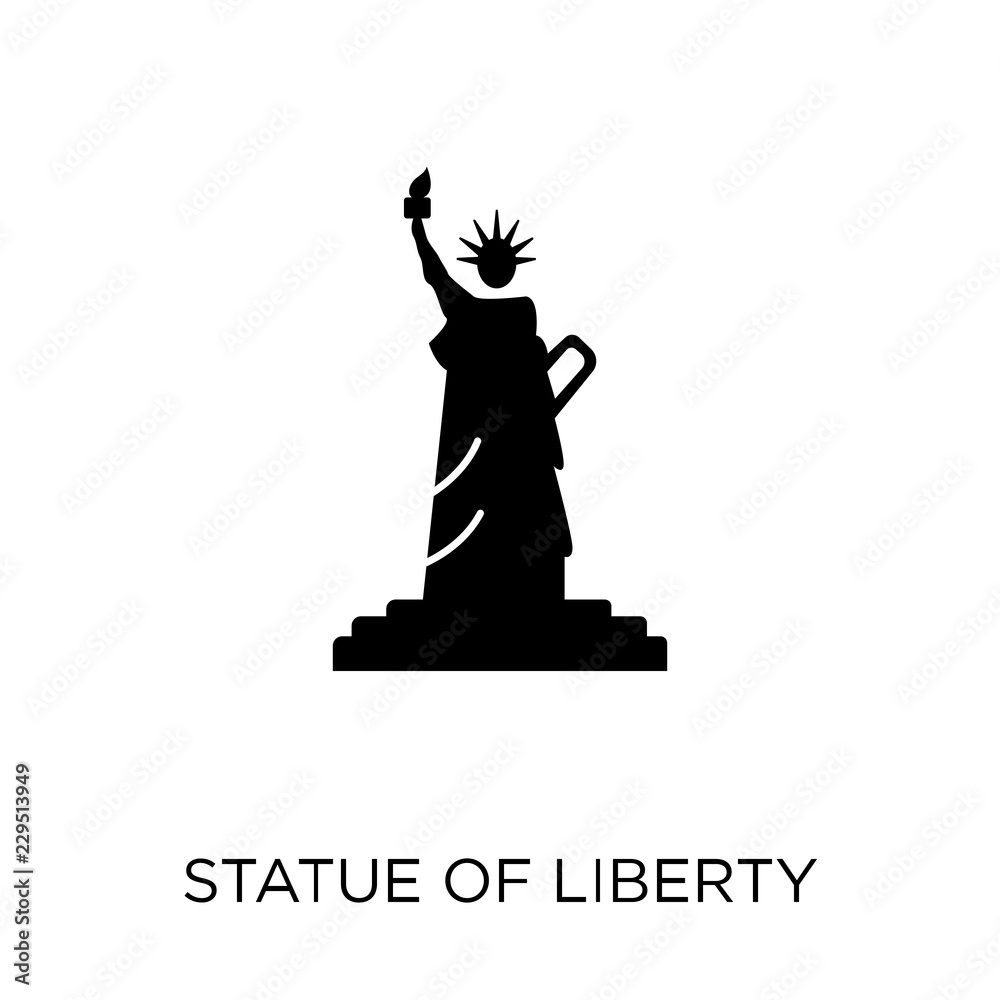 Statue of liberty icon. Statue of liberty symbol design from United ...