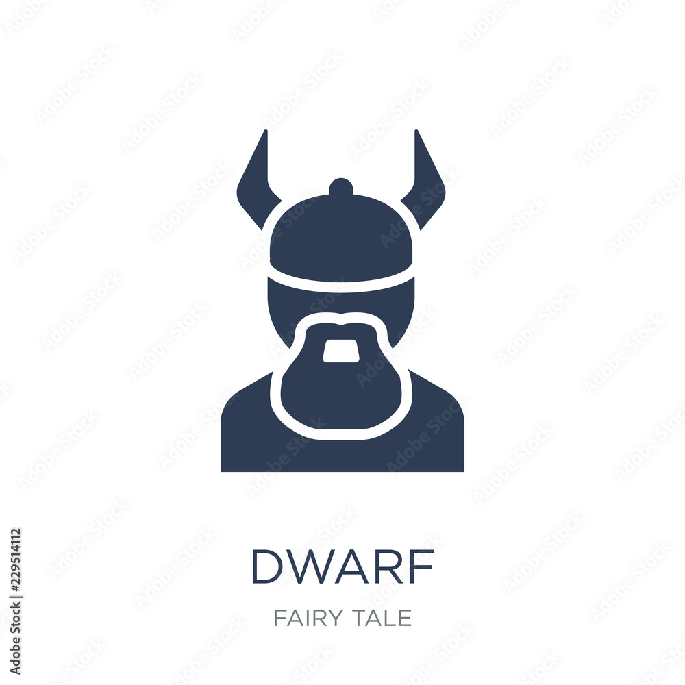 Dwarf icon. Trendy flat vector Dwarf icon on white background from ...