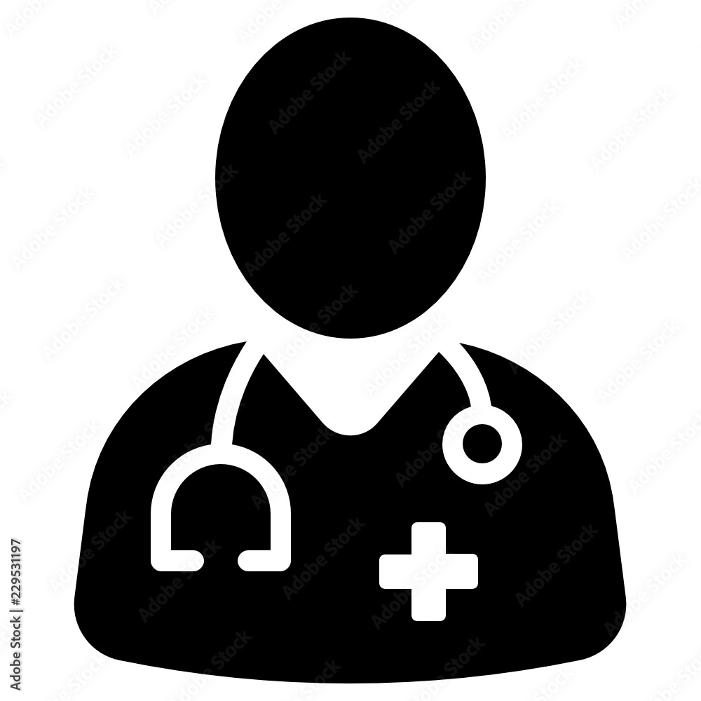 doctor vector icon Stock Vector | Adobe Stock