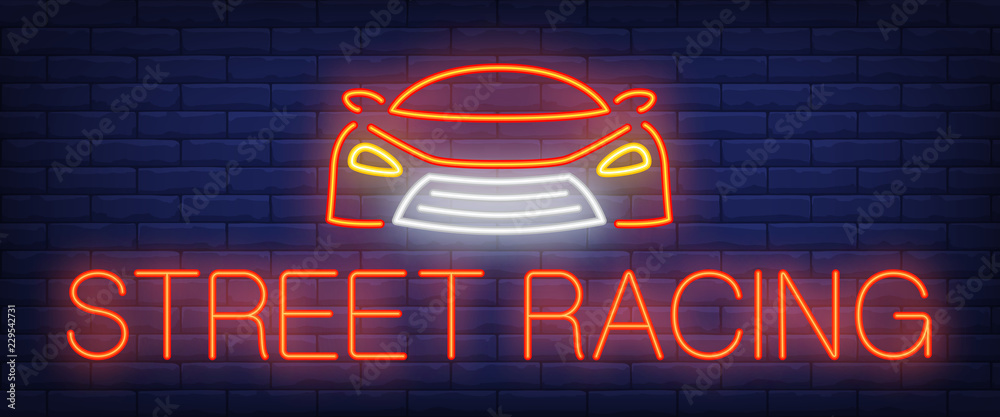 Street Racing Sign