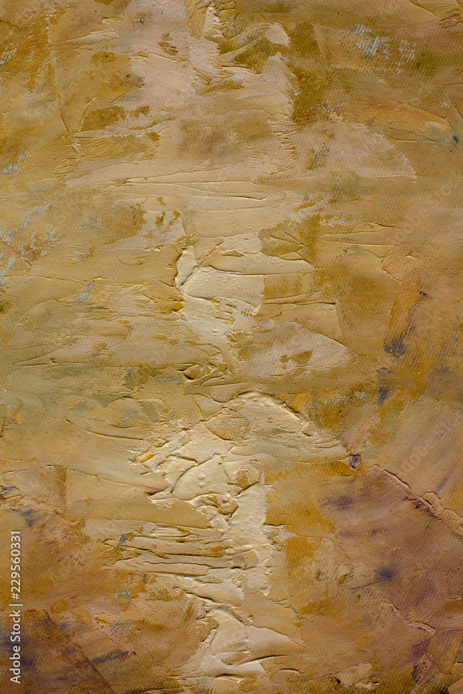 Abstract gold fog foggy misty textural landscape background fine art ...