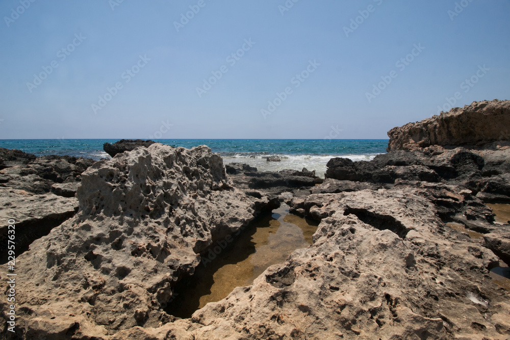 Texture of Volcanic rock surface in Cyprus look like moon surfase Stock ...