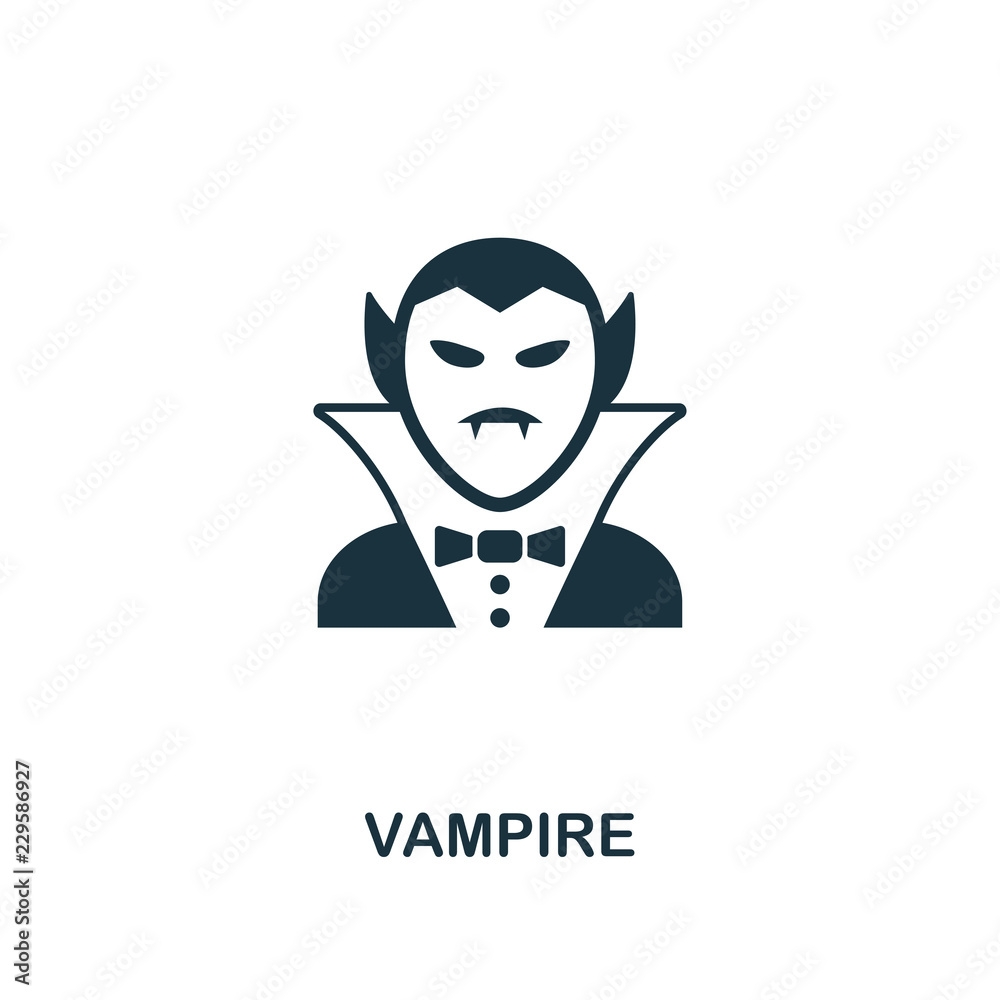 Vampire icon. Premium style design from halloween icon collection. UI ...
