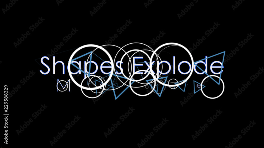 Shapes Explode Title Stock Template | Adobe Stock