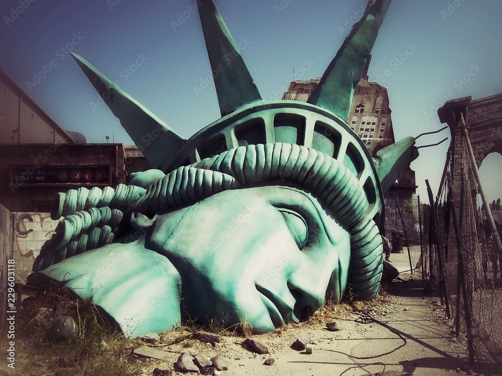 The end of the world. Apocalyptic vision of the future world. Stock ...