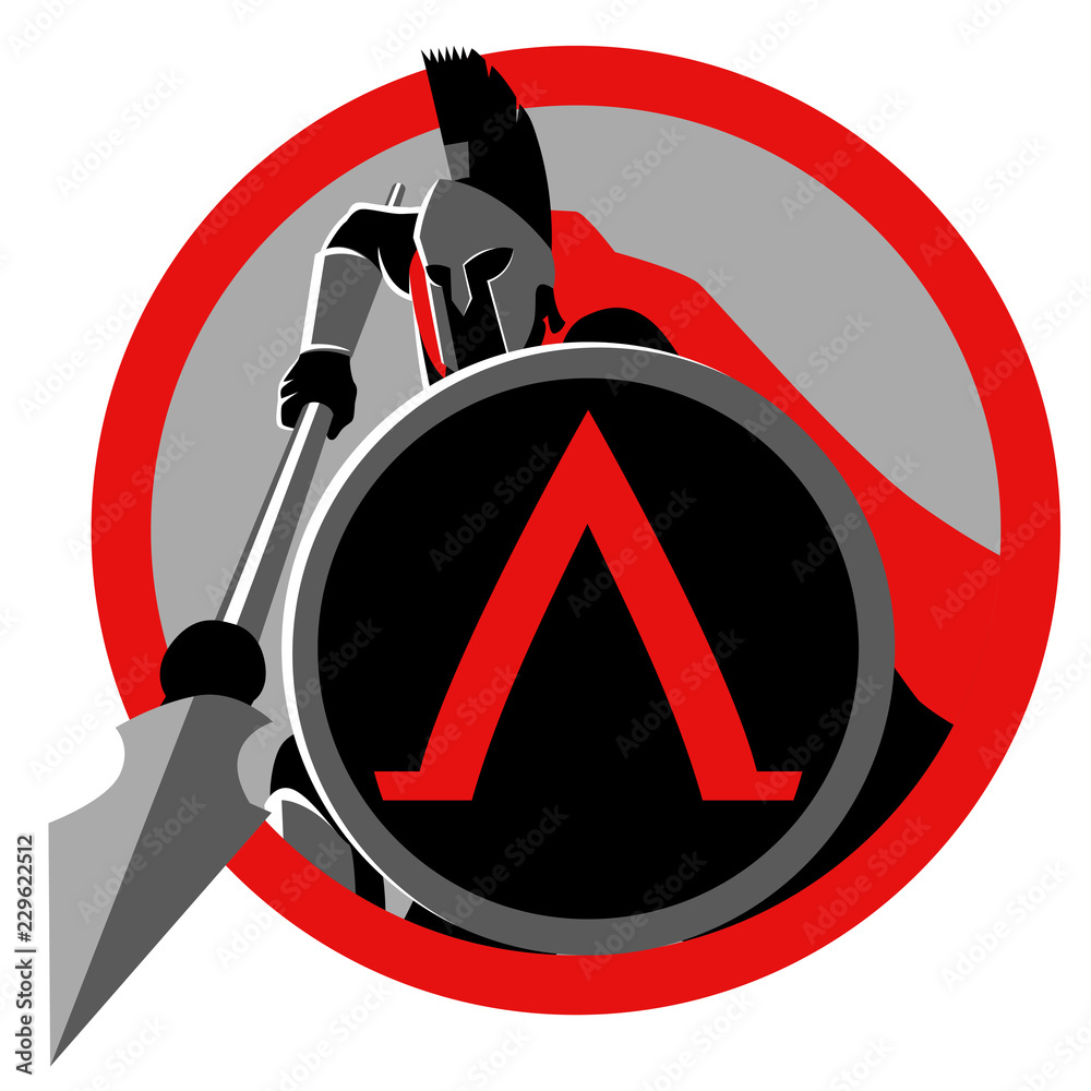 Symbol of Spartan Warrior Stock Vector | Adobe Stock